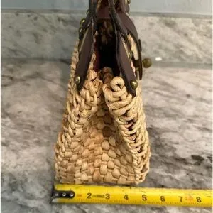 Borelli | Bags | Vintage Borelli Straw And Leather Purse | Poshmark